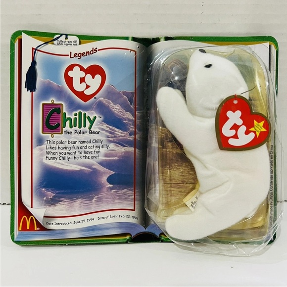 Toys | Retired Rare Ty Beanie Baby Chilly The Polar Bear Mcdonalds ...